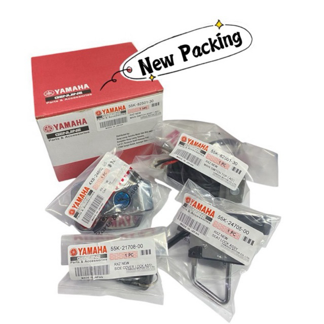 YAMAHA RXZ 55K (AD) MAIN SWITCH TANK LOCK SEAT LOCK SET KUNCI SET SUIS ...