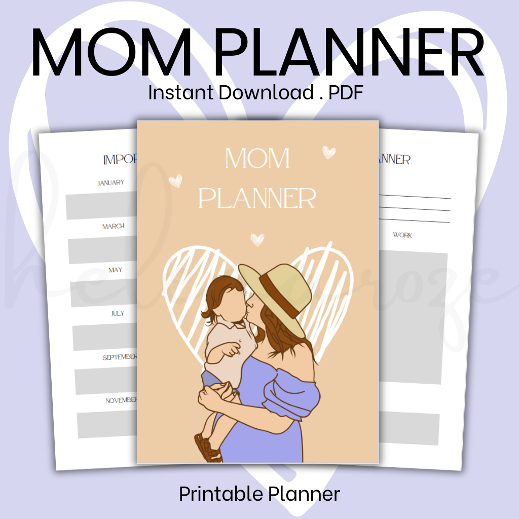 Mom Planner, Printable Planner, PDF, Planner Book, Daily Planner ...