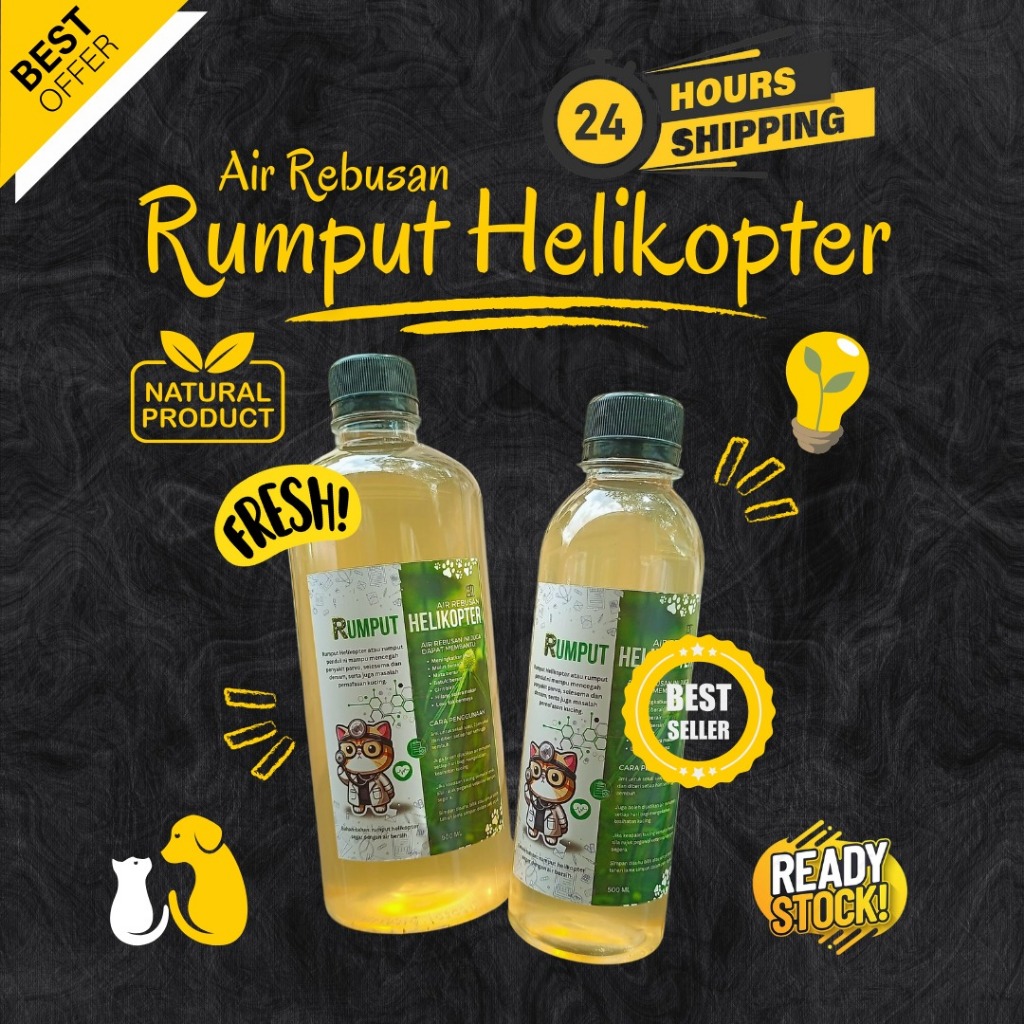 AIR REBUSAN RUMPUT HELIKOPTER UNTUK KUCING DAN ANJING | Shopee Malaysia