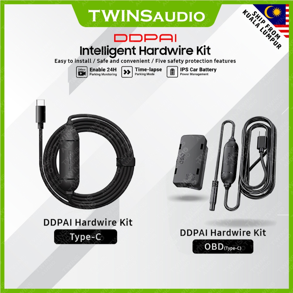 DDPAI Micro Type-C Car Charger Hard Wire Hardwire Kit | Shopee Malaysia