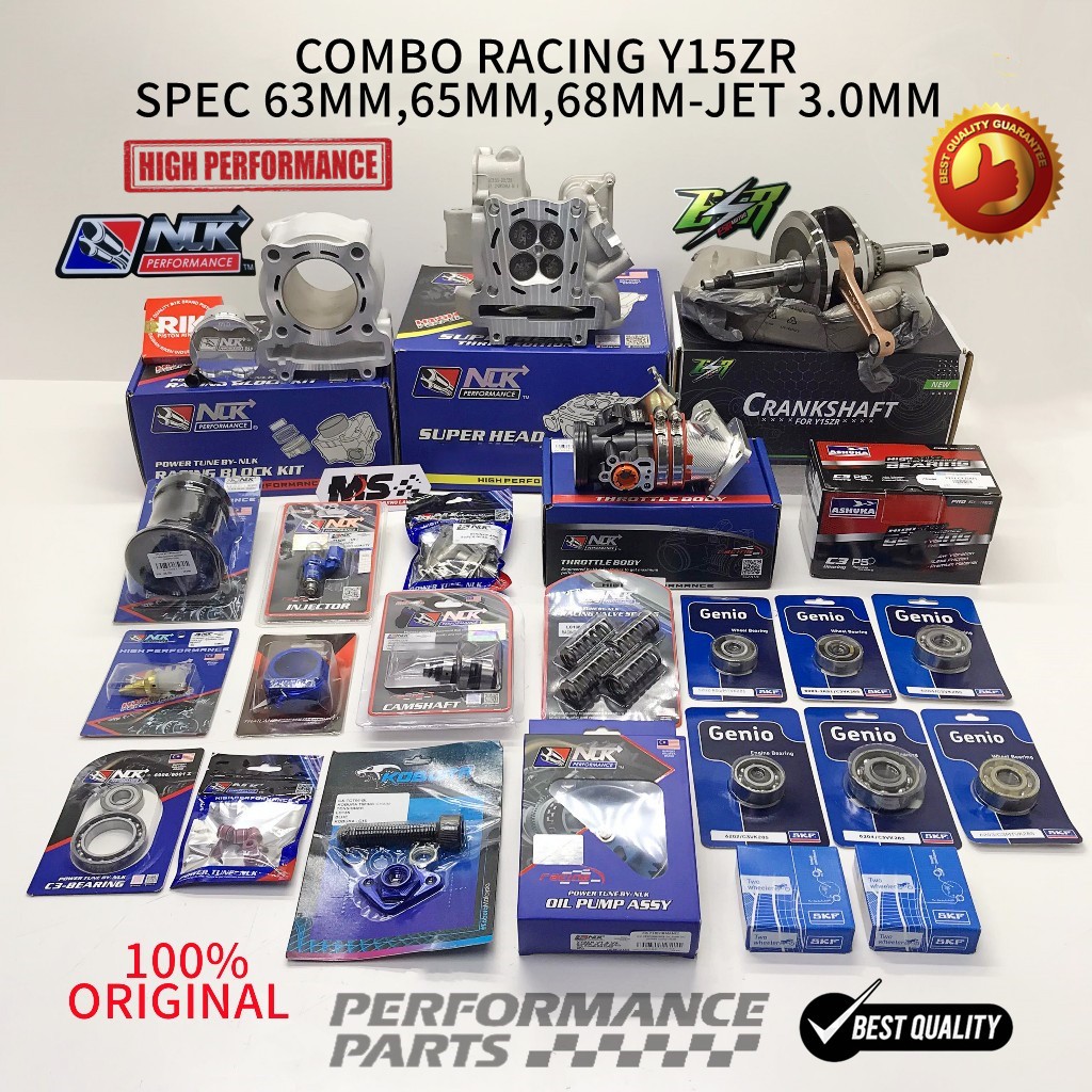 COMBO JET 3.0MM Y15ZR (NLK) HIGH PERFORMANCE RACING SPEC 63MM,65MM,SPEC 68MM | Shopee Malaysia