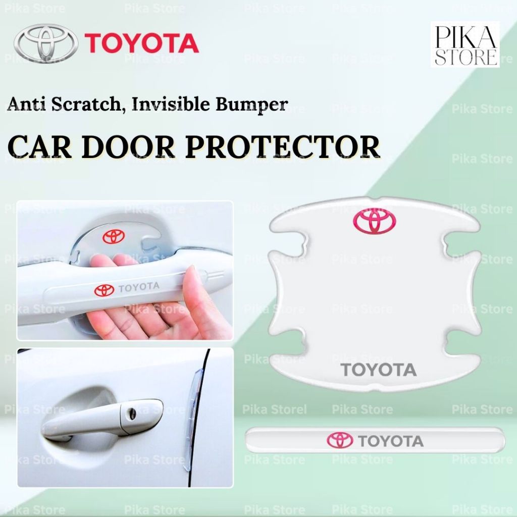 Toyota Car Door Handle Protector Sticker Car Door Protector Bowl Anti ...