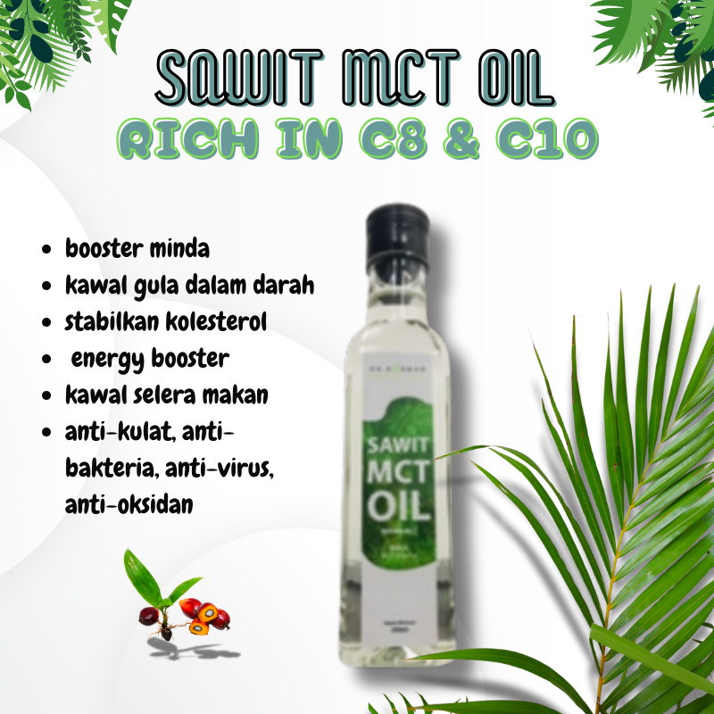 REPALMO SAWIT MCT OIL BY DR NORMAN - RICH IN MCT C8 & C10 250ML - BRAIN & ENERGY BOOSTER ...
