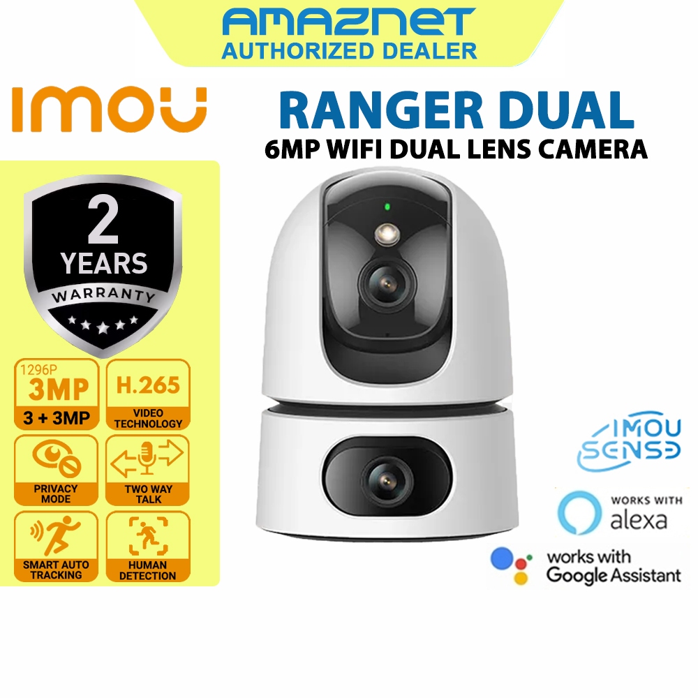 IMOU Ranger Dual 6MP Fullcolor Night Vision Two Way Talk Motion ...