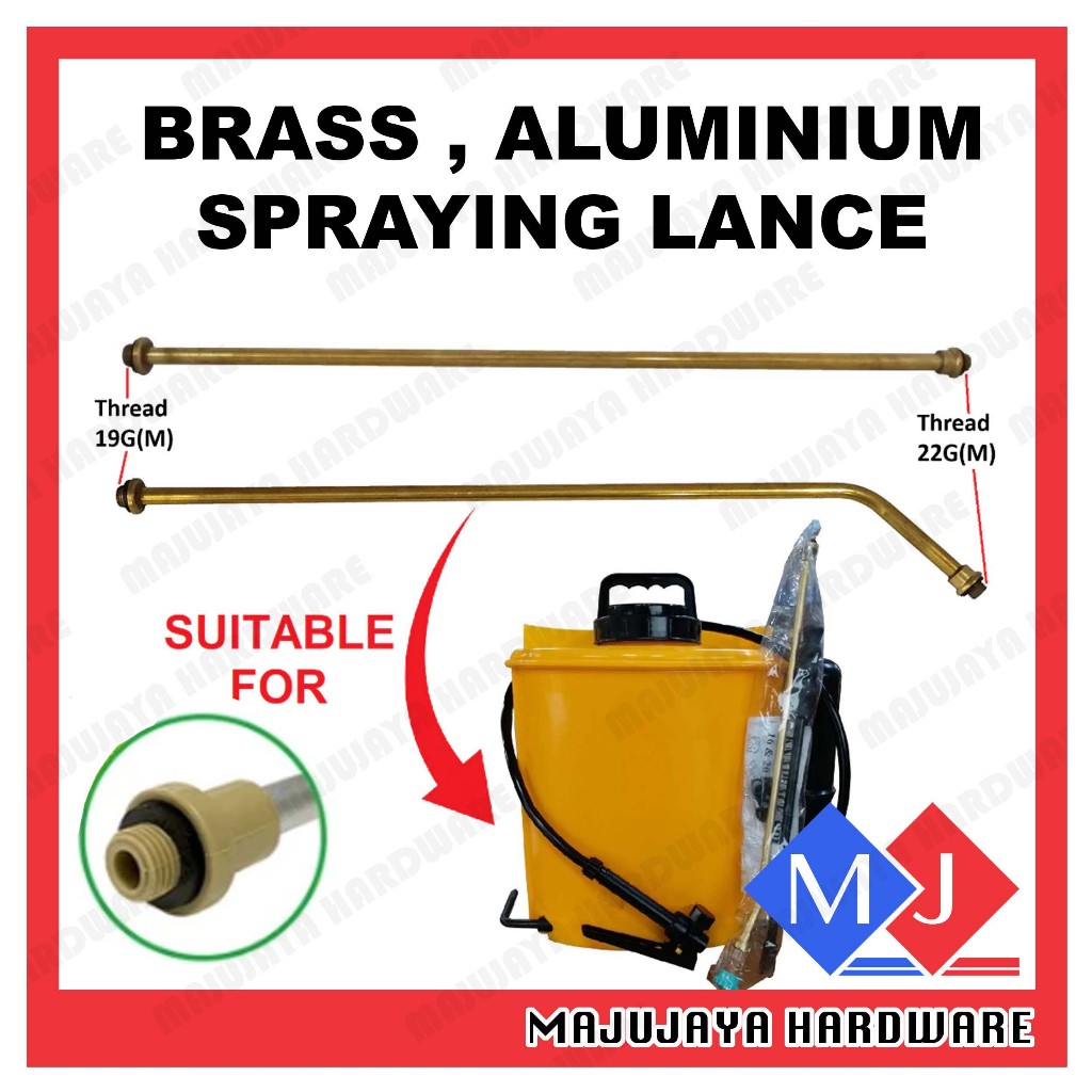 Knapsack Sprayer Brass Spraying Lance Batang Tembaga Penyembur Tong ...
