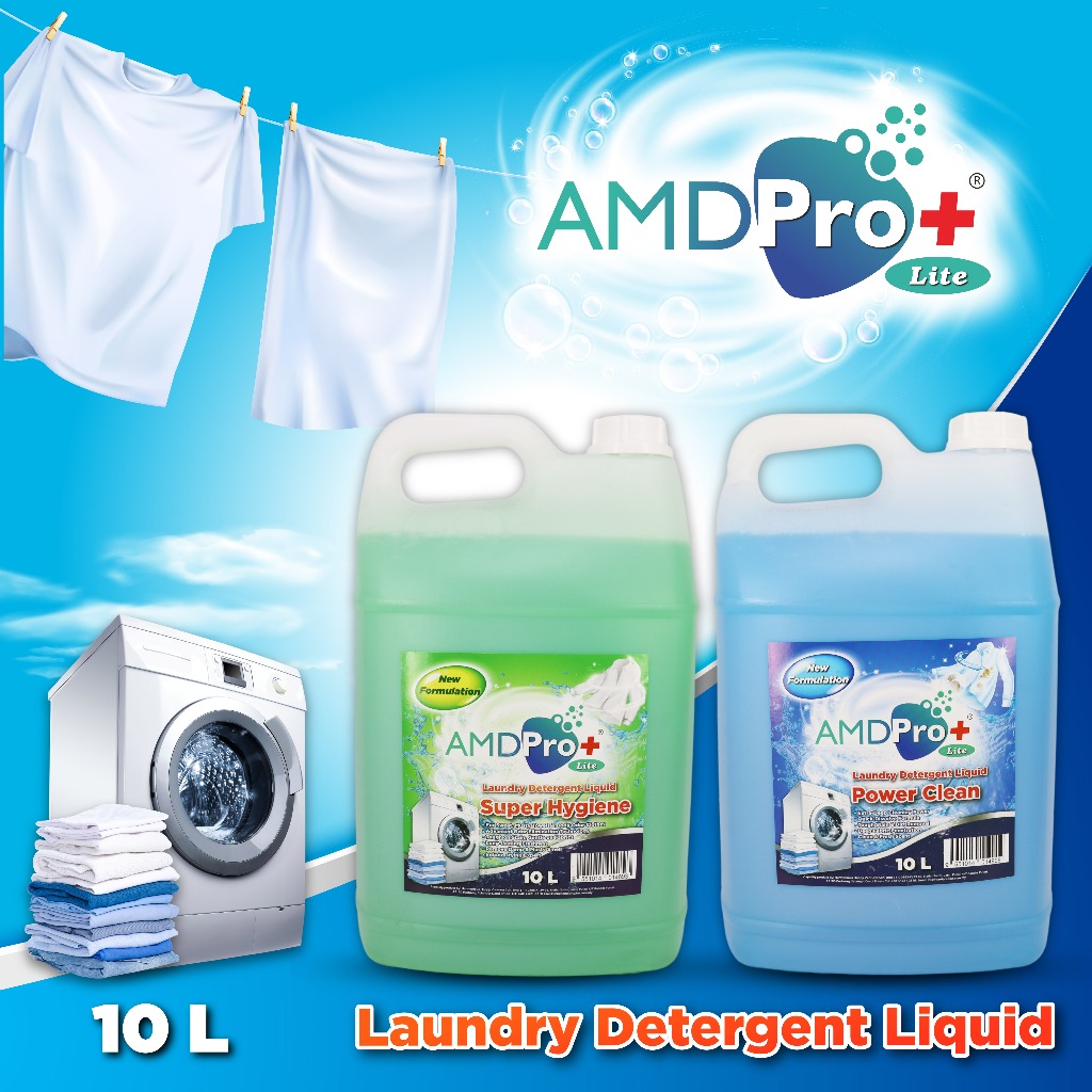 AMDPRO+ Lite Laundry Detergent Liquid 10L | Shopee Malaysia