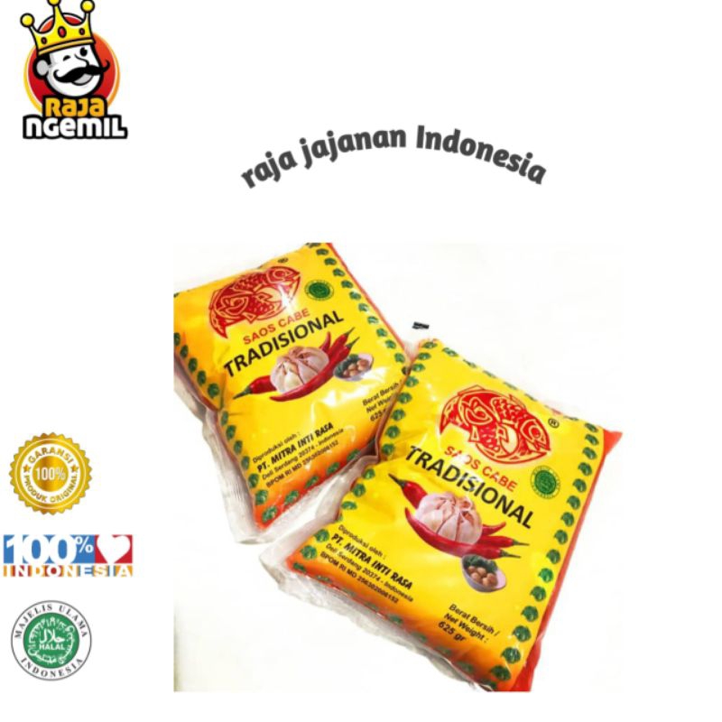 saos tradisional berat 625gr saos pedas mantap | Shopee Malaysia