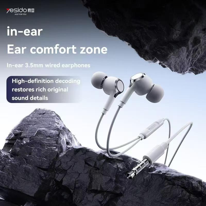 YESIDO YH53 Stereo Earphone / HIFI Audio Music 3.5mm / Super Bass / Subwoofer / Digital Noise ...