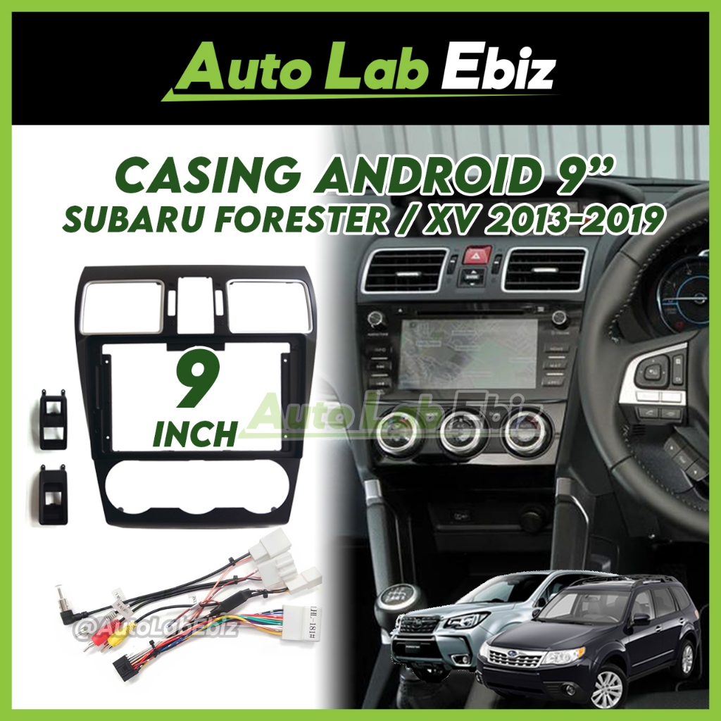 Subaru Forester / XV 2013-2019 Android Player Casing 9" inch silver ...