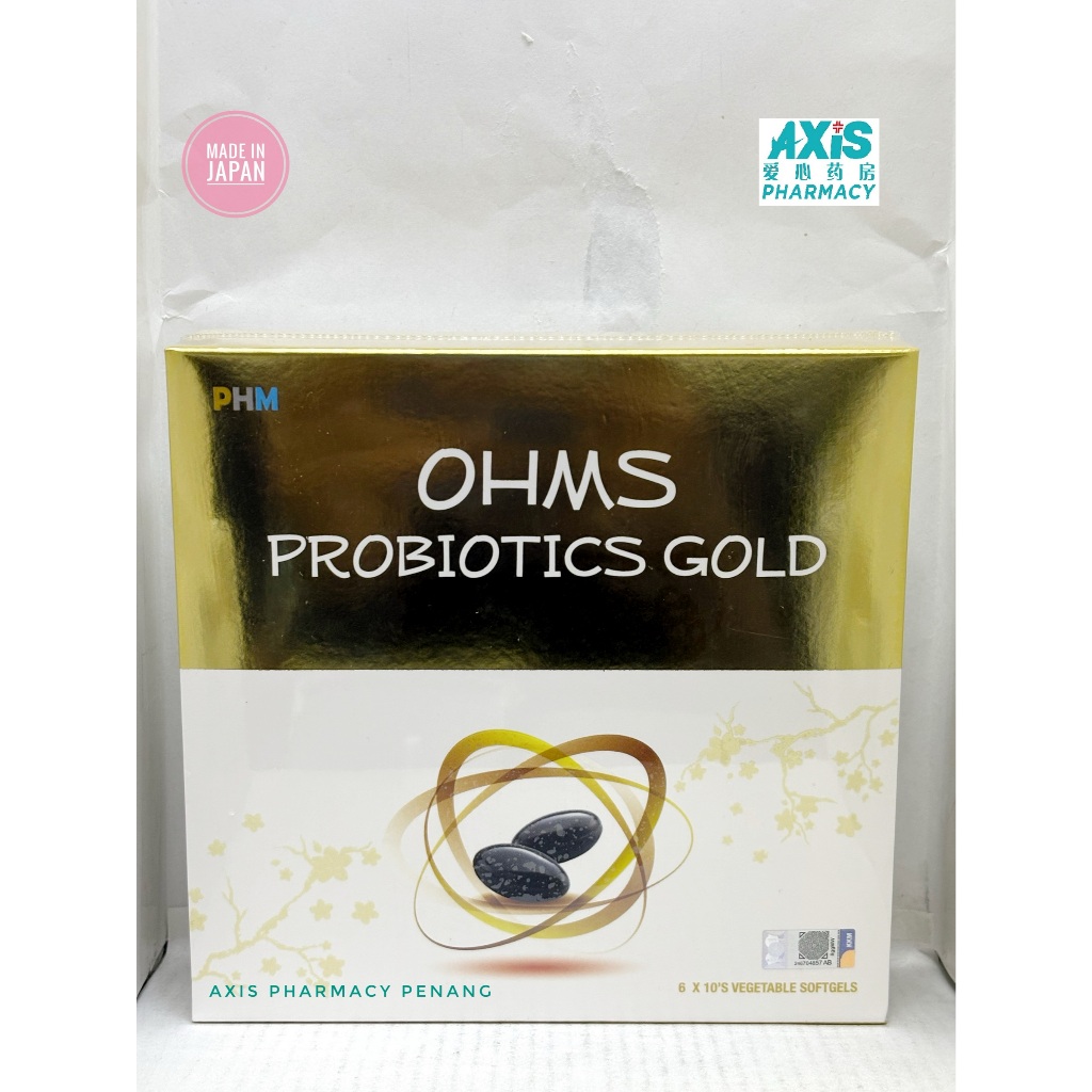 PHM OHMS Probiotics GOLD 60 SOFTGELS Exp: 04/2026 | Shopee Malaysia