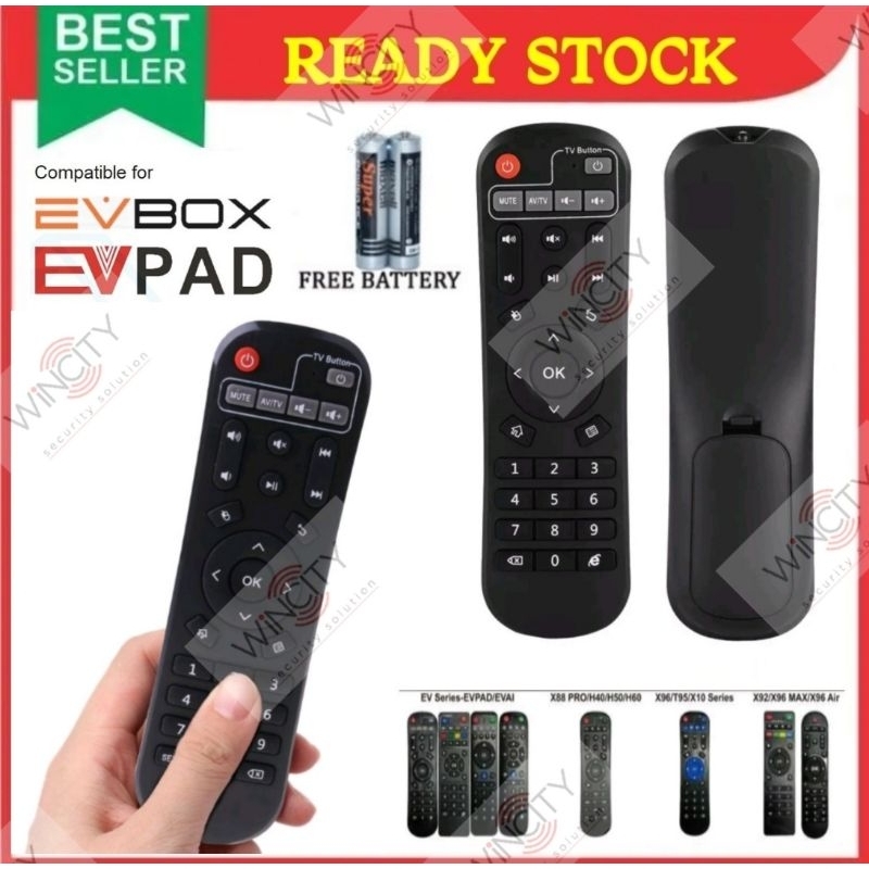 WSS【Free Battery】 EVPAD EVBOX Replacement Remote tv box EPLAY Pro 2S 2T ...
