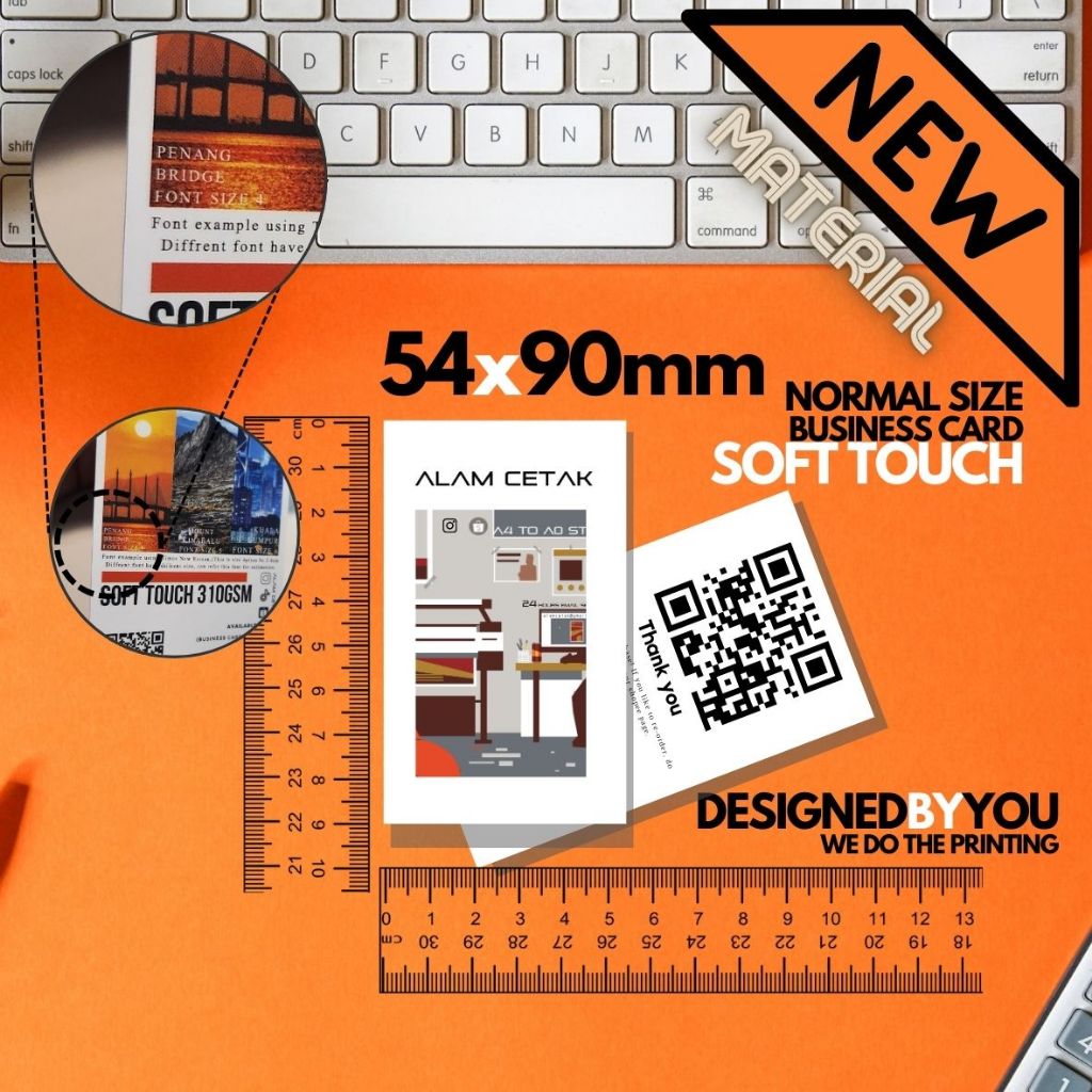 Business Card Material Soft Touch 310gsm Both Side Printing Including ...