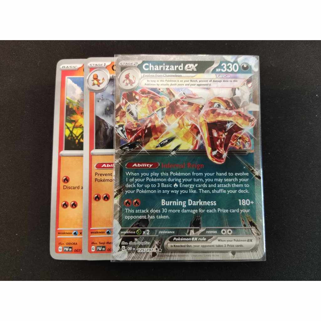 Pokemon TCG - Charizard EX Tera [Set Include basic and Stage 1 ...