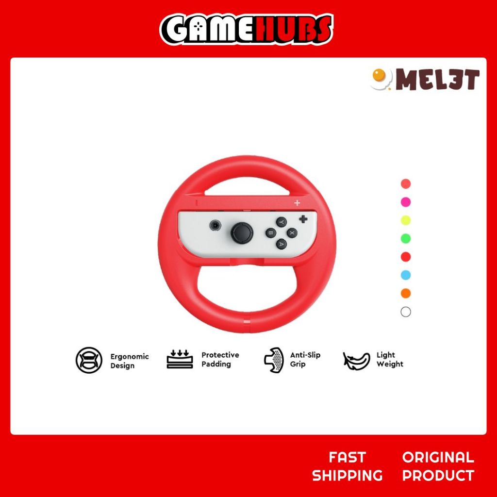 Omelet Mini Wheel Steering Racing Wheel Handle Grip for Nintendo Switch ...