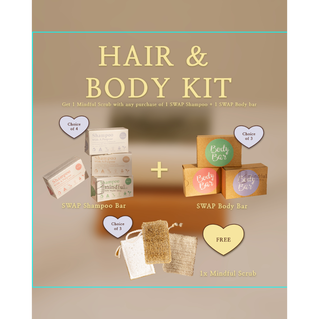 [FREE Scrubs] STARTER KIT Hair & Body Kit SWAP Body Soap Bar & 2in1 ...