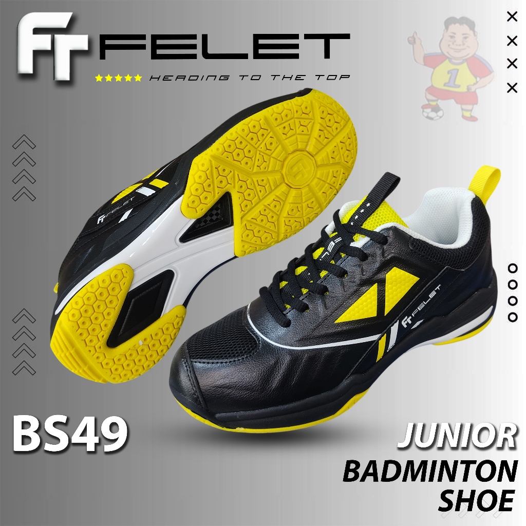 Felet Original Junior Badminton Shoes Kasut Badminton BS49 | Shopee Malaysia