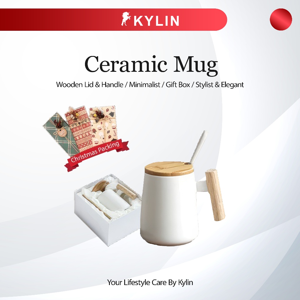 KYLIN Ceramic Simplicity Mug Set (480ml) | Shopee Malaysia