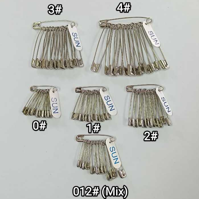 12pcs- [SUN] Pin Keselamatan/ Pin Baju/ High Quality Safety Pin/ Secure Pin/ 扣针 (28mm, 32mm ...