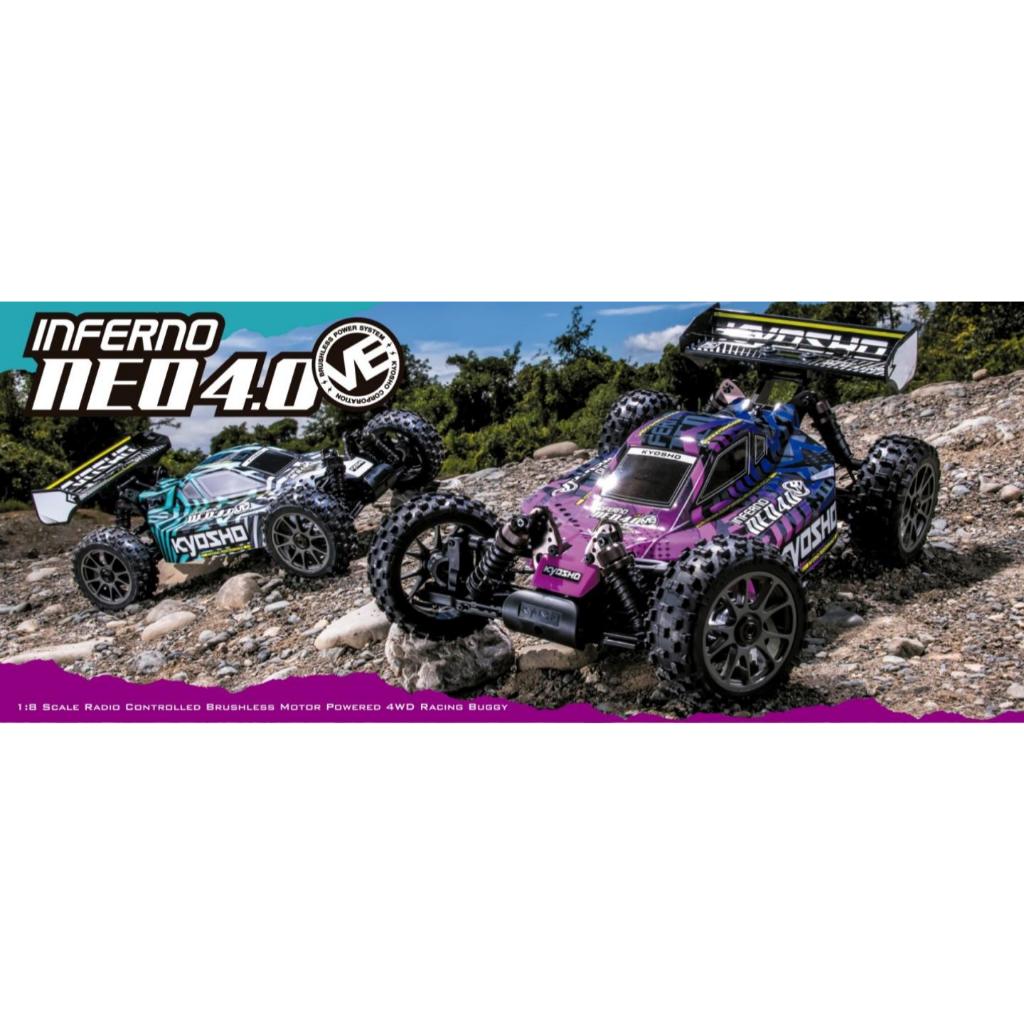 Kyosho NEO 4.0 2025 VE Type-2 ReadySet 1/8 Off Road Buggy PINK & BLUE w ...
