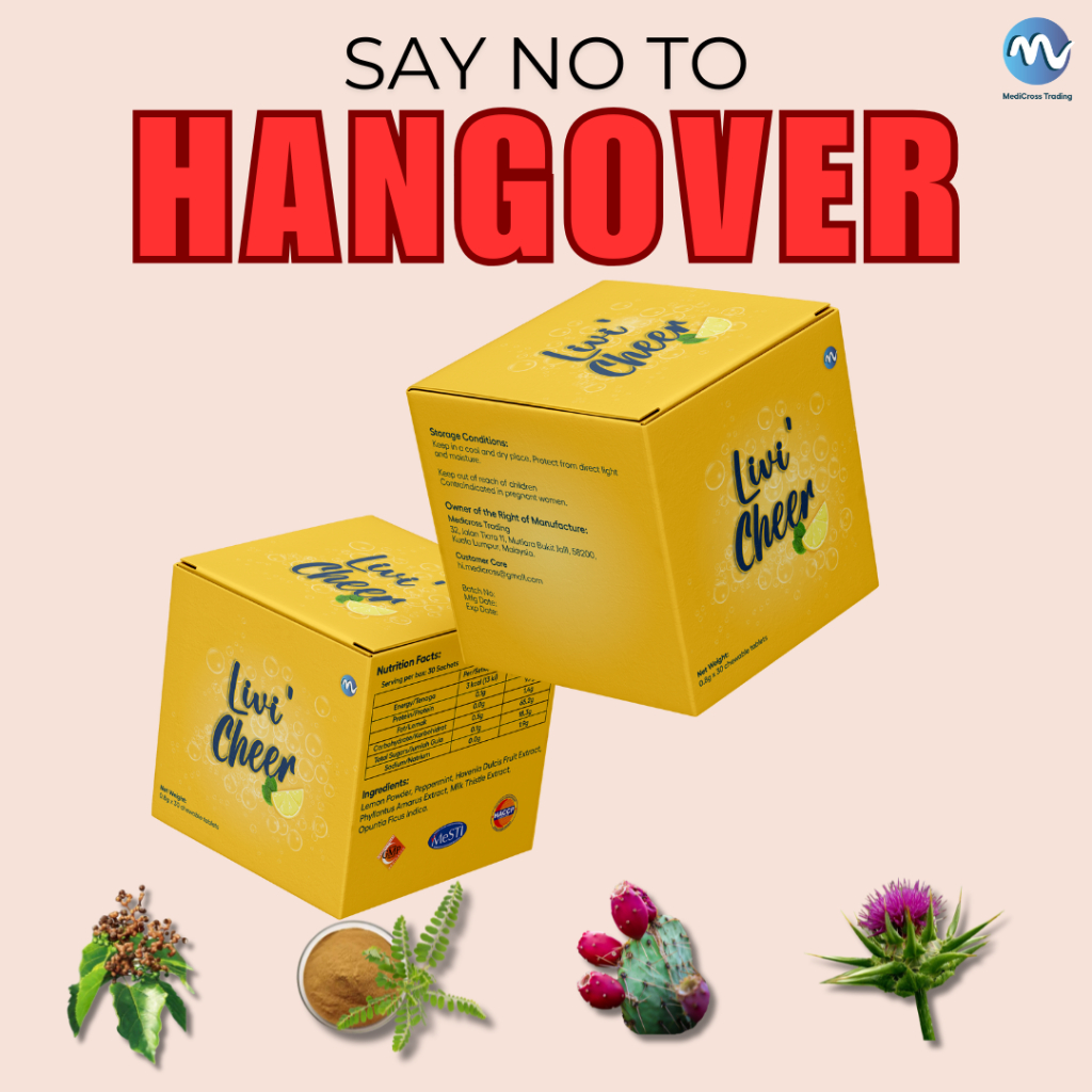 Livi'cheer Liver Health & Hangover Relief 30 Chewable Tablets - Fast ...