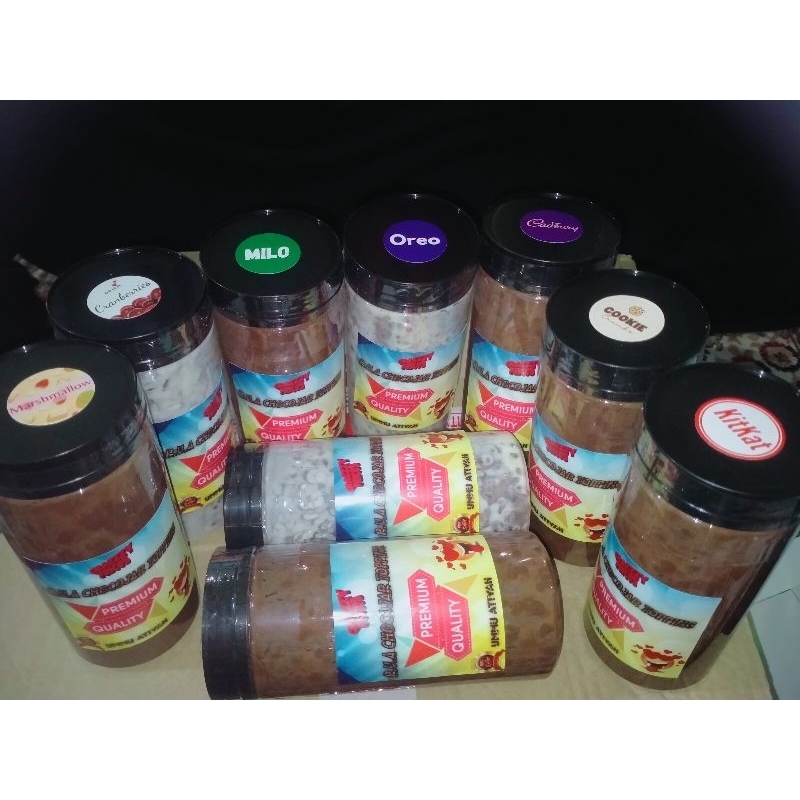 chocojar terpilih paling sedap, matcha,white coklat, coklat milk ...