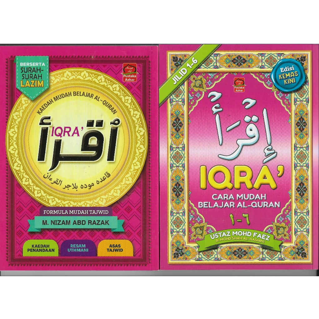 BUKU IQRA PINK EDISI PUSTAKA AZHAR (BEST SELLER) | Shopee Malaysia