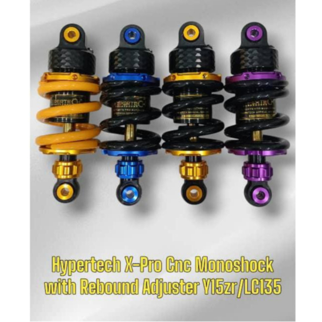 MONOSHOCK HYPERTECH X-PRO Y15 205MM LC135 200MM BLUE GOLD PURPLE YELLOW ...