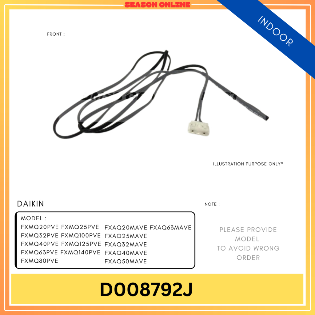 Genuine Daikin Parts VRV System Coil Sensor | Thermistor | Float Switch ...