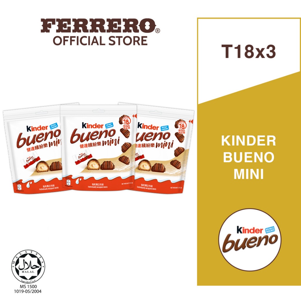 Bundle of 3 - Kinder Bueno Mini (T18) | Shopee Malaysia