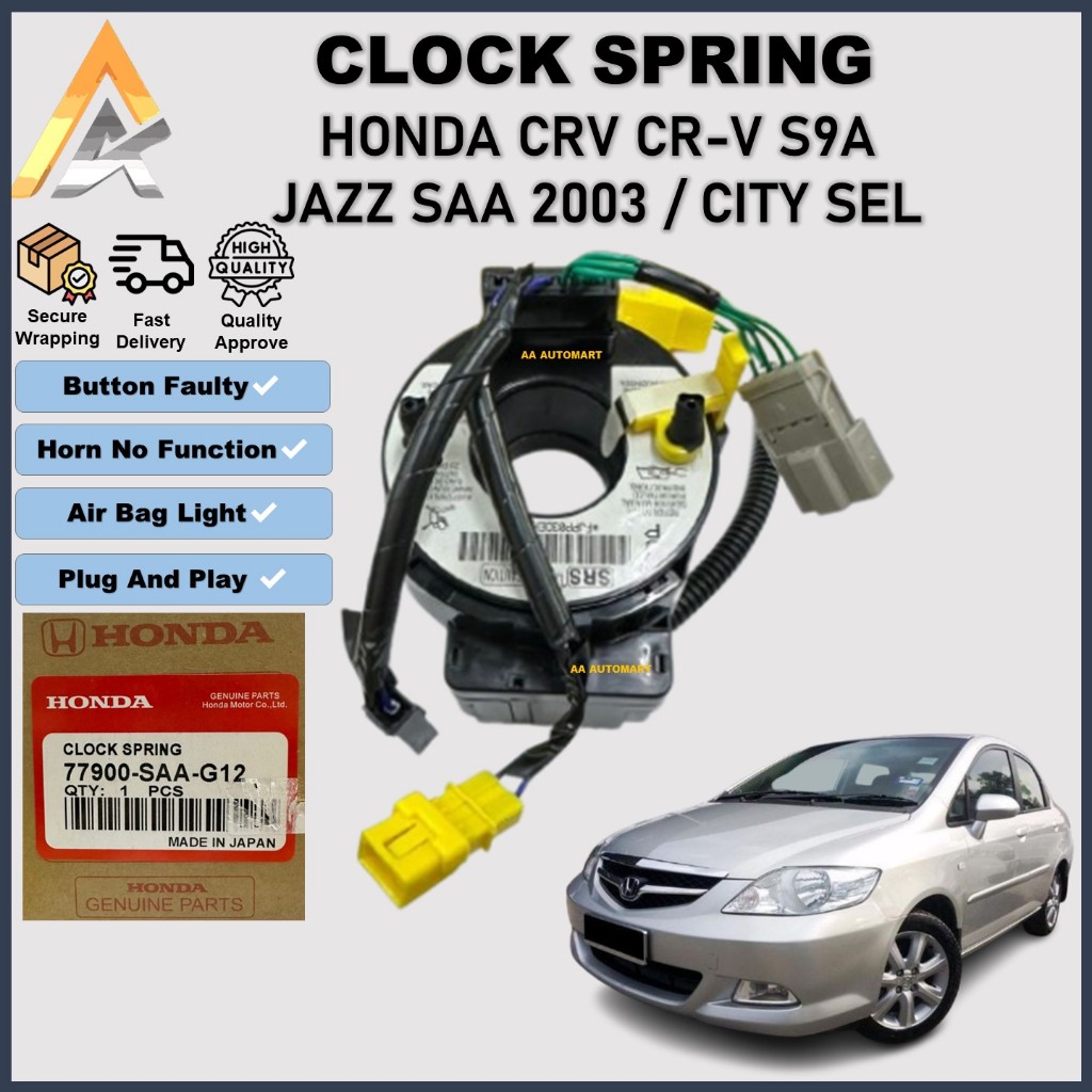 ORIGINAL Honda CRV CR-V S9A/Jazz SAA 2003/ City SEL Spring Cable Clock ...