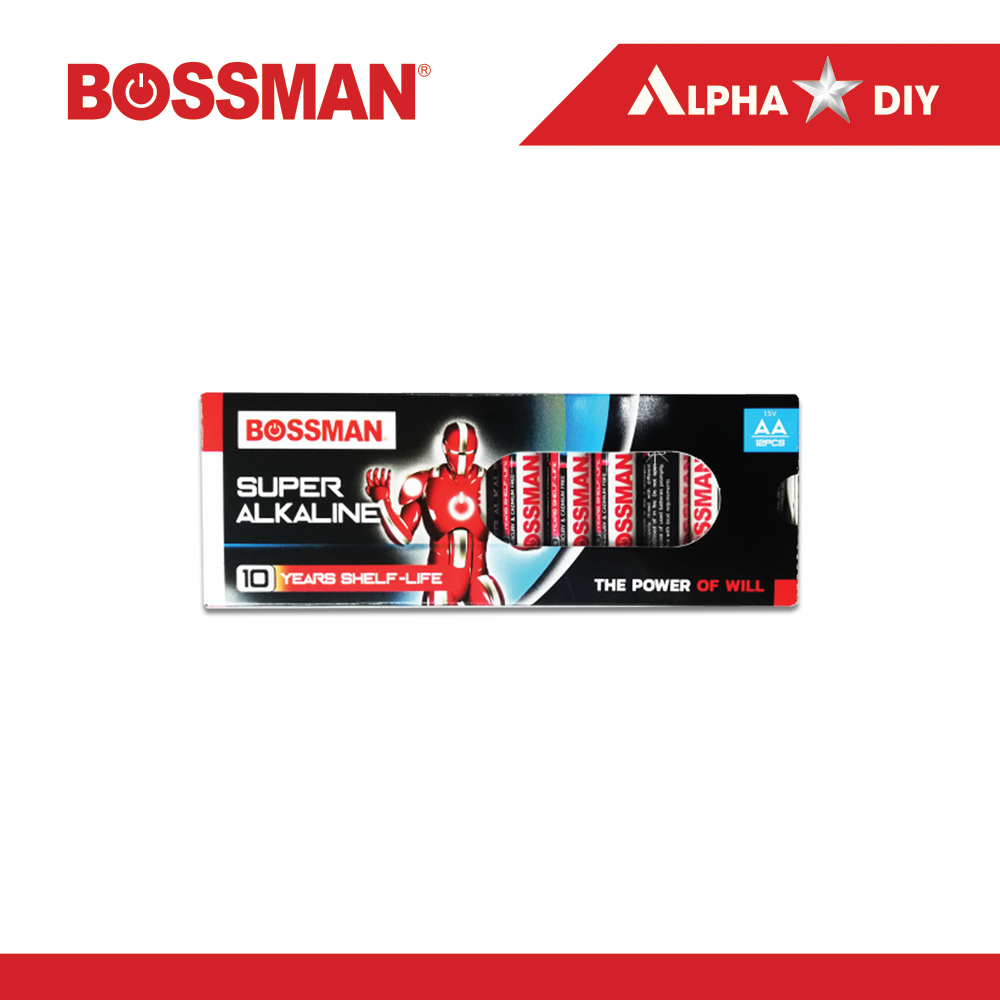 BOSSMAN Super-Heavy Duty AAA Battery | 12/Pack | Durable Alkaline High ...