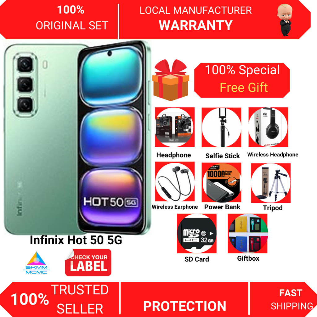 [ READY STOCK ] ⭐ Infinix Hot 50 5G ⭐ ⭐ Infinix Hot 50i ⭐ ⭐ Infinix Hot ...