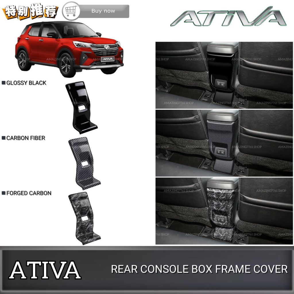 AMAZING PERODUA ATIVA CAR ARM REST REAR SIDE CONSOLE BOX FRAME COVER ...