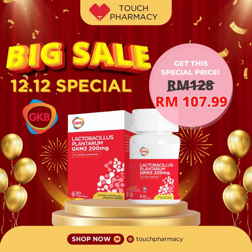 GKB Lactobacillus Plantarum GKM3 30's/BOX (Weight Loss & Probiotic for ...