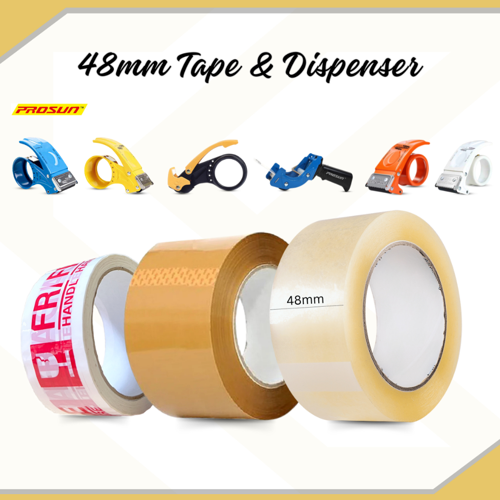 PROSUN 48MM Tape Cutter Dispenser Heavy Duty High Quality Hand ...