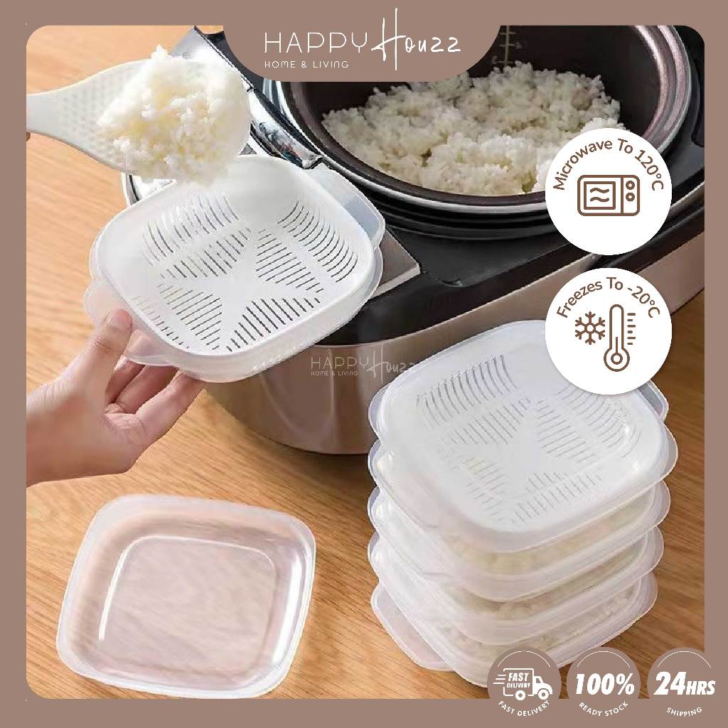 【READY STOCK】HAHO Mini Freezer Box (Soft) Rice Steamer Multi Stackable ...