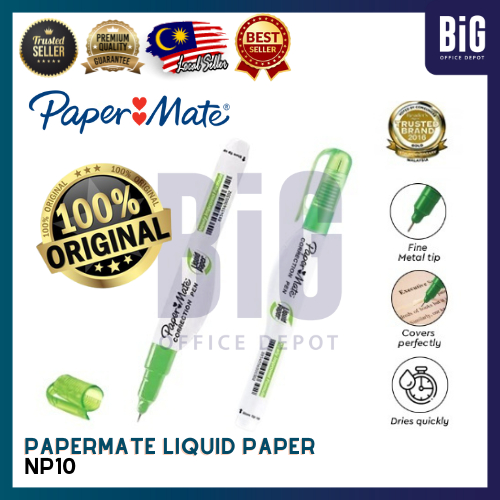【READY STOCK】PAPERMATE LIQUID PAPER CORRECTION PEN NP10 7ML | LIQUID ...