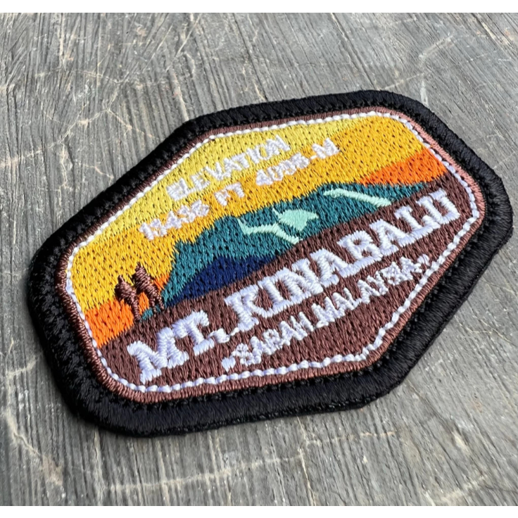 Patch Mount Kinabalu Embroidered - BLACK | Shopee Malaysia
