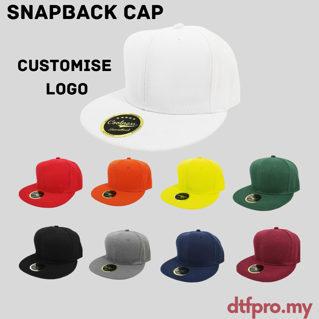 DTF PRO Custom Printing Snapback Cap - Logo Printing - Percetakan ...