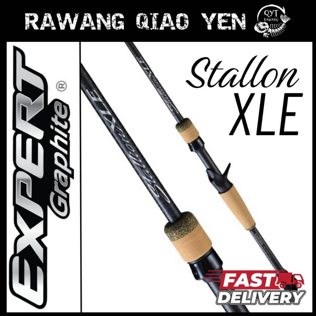 EXPERT GRAPHITE STALLION XLE BAITCASTING AND SPINNING ROD, TORAYCA ...