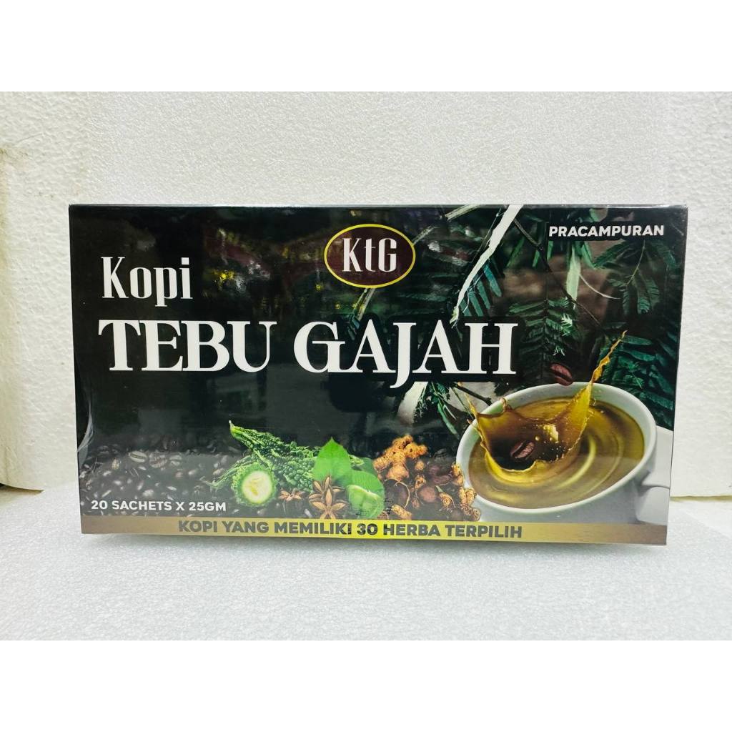 KTG Kopi Tebu Gajah 20 Sachets x 25g | Shopee Malaysia