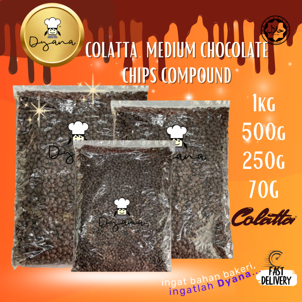 Medium Chocolate Chip Compound [ COLATTA] | Shopee Malaysia