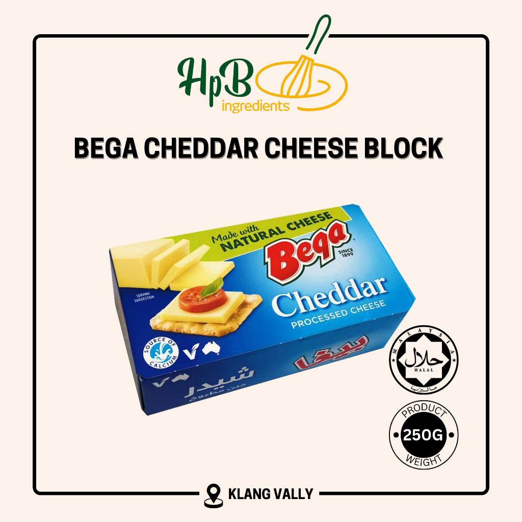 BEGA Cheddar Cheese Block 250g | Shopee Malaysia