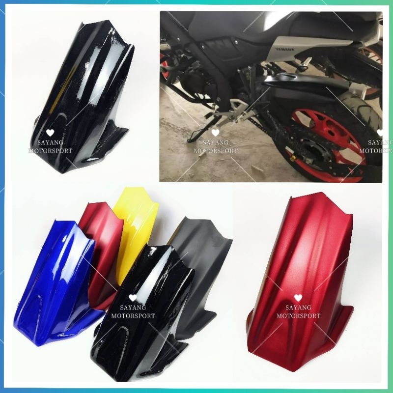 R15/ MT-15 HUGGER REAR FIBER YAMAHA R15 V3 MT15 R15M V4 INNER MUDGUARD ...