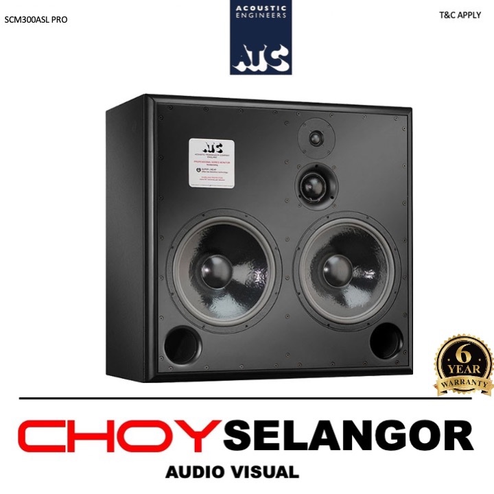 ATC SCM300ASL Pro 3-Way Active Studio Monitor Speaker | Shopee Malaysia