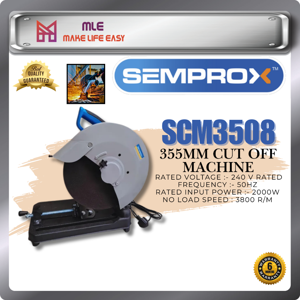 SEMPROX 2000W 14"/355MM Metal/Wood Cut-Off Machine SCM3508 | Potong ...