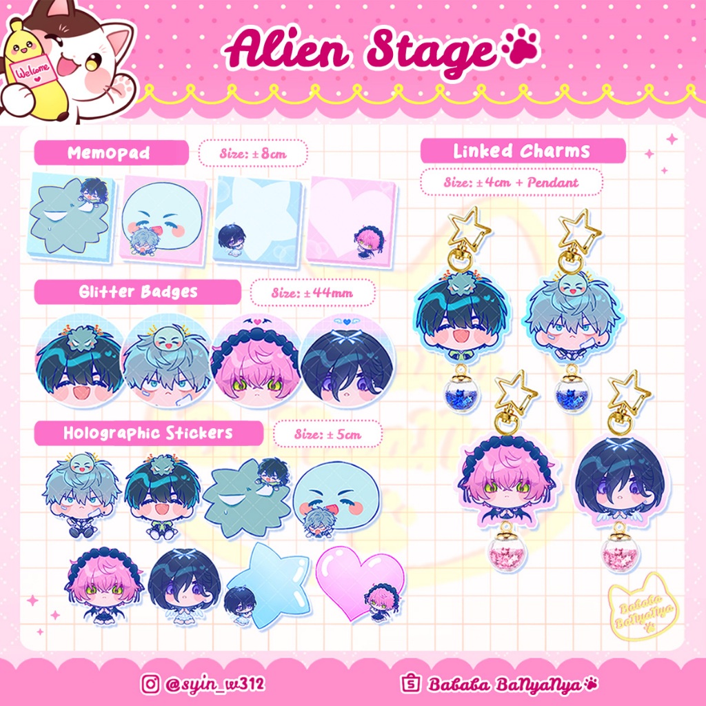 【Alien Stage】Stickers | Badges | Charms | Shopee Malaysia