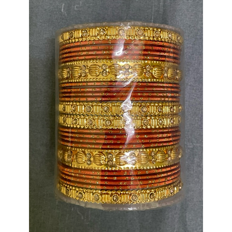 Brown Glitter Indian Bangles Set Ethnic Traditional Bracelets Bollywood ...