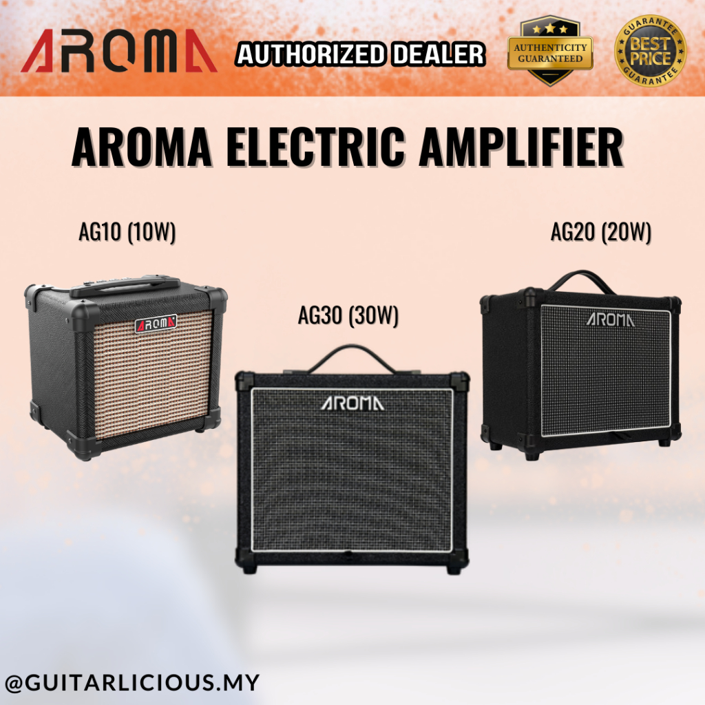 AROMA Portable Compact Electric Amplifier ( AG 10 /AG-10 ) elektrik gitar amp speaker travel ...