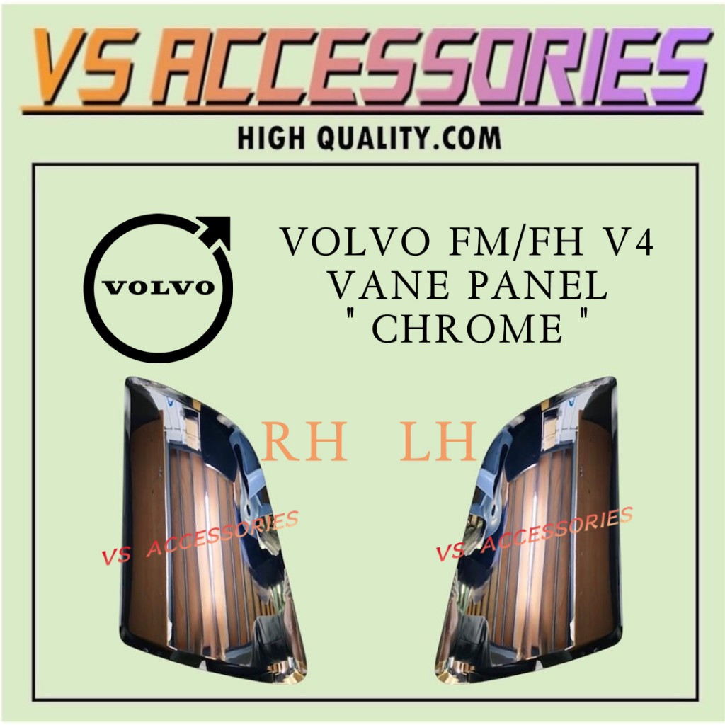 VOLVO FM/FH V4/V5 VANE PANEL CHROME LH/RH | Shopee Malaysia